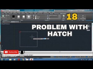 Problem with hatch | hatching in autocad