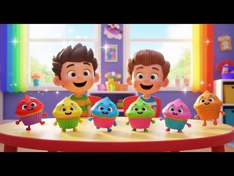 Six Little Toy Cupcakes Hop Hop Hop | Sweet Counting Song & Action Rhyme