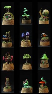 92K views · 5.4K reactions | Tiny Creations ✨️ . . . #tinythings #minithings #miniature #minimaker #polymerclay #diorama #mini #miniatures #fantasyart #mushrooms #mushroomart | Odd Little Workshop | Facebook
