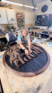 Drooling over this family name sign! #woodworking #woodworker #signs #imadethat #customsign #artist #businesslogo #logo #mosaic #woodmosaic #lastnamesign #art | Sweet Pine Designs