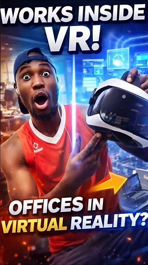 How Virtual Reality Workspaces works..#Virtualreality#VRworkspace#Futureofwork#Smarttech#Strangetech