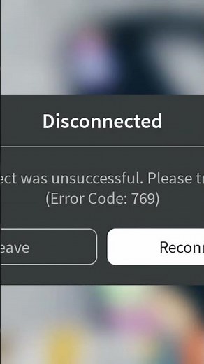 I get error code 769