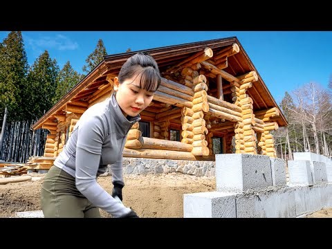 Building the Most Beautiful House | Off Grid Log Cabin Homestead Build - Looking So Good!