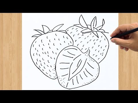 How to Draw a Strawberry Easy Step by Step For Kids