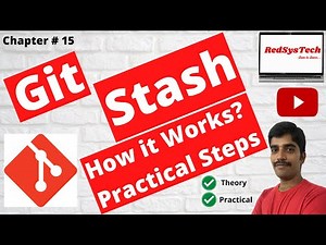 #15 Git stash | stash | Git stash tutorial | Git stash command | git stash conflict|Git | RedSysTech