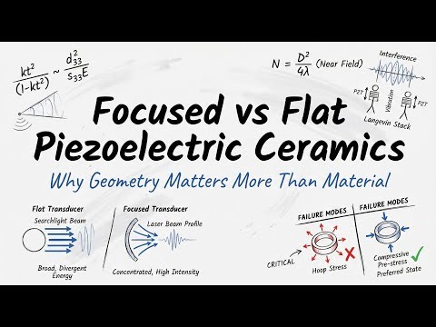 Flat or Curved Ultrasonic Ceramics? A System-Level Engineering Trade-Off