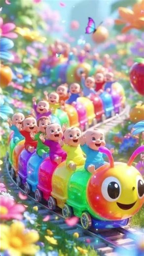 insect train #nurseryrhymes #babysongs #kidscartoons #kidsongs #toddlersing # #baby #animals