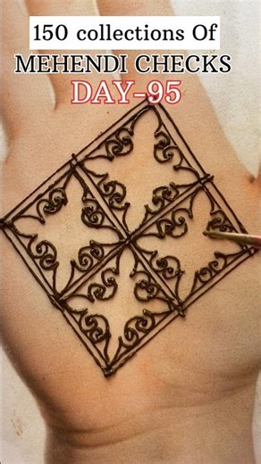 Mehendi Check Design DAY-95 #shortsviral