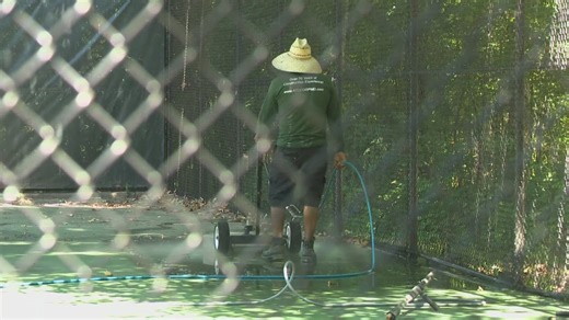 Fairfax County Park Authority restarts removal of pickleball courts with security guard in place after sit-in