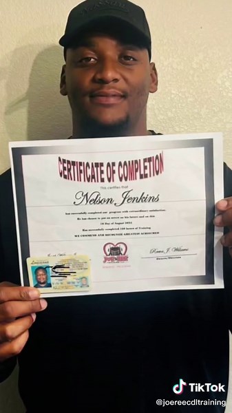 #LouisianaStudent🎉🎉🎈💪🏿 Congratulations Mr. Nelson on Earning your Class A CDL!! You had such a flawless performance!! You executed your Pre-Trip and your Backing maneuvers with excellence and it was wonderful! We are immensely proud of you and with God by your side, the best is yet to come!!! Thanks for allowing Joe & Ree Trucking LLC to train you and help get you your CDL! 🚛🎉🎉🎉🎉🎉 #TransitioningLivesIntoTransportation