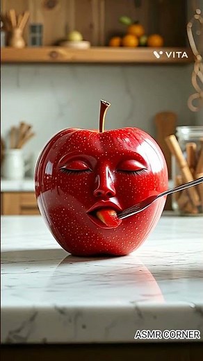 🍎 ASMR Apple Eating Sound Crunchy & Relaxing Oddly Satisfying Video 🤤#viralshorts