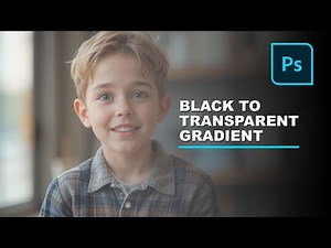 how to create black to transparent gradient photoshop