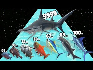 Hungry Fish Evolution - Level Up Fish Max Level Gameplay (New Update) Part 2