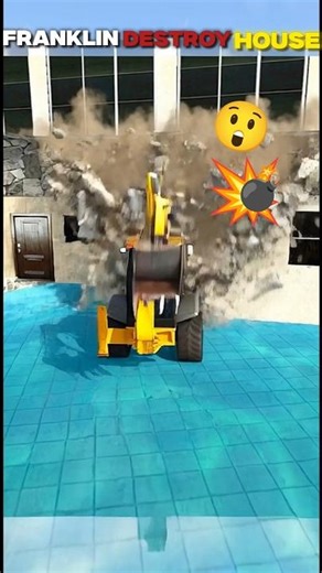 Franklin Break Her House😲 #indianbikesdriving3d #gta #shorts