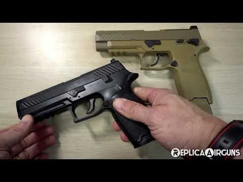 Sig Sauer M17 ASP CO2 Blowback Pellet Pistol Table Top Review