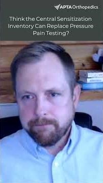 Think Central Sensitization Inventory Can Replace Pressure Pain Testing?