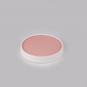 Restaurantware-LIDS ONLY: Soup Container Lids, 200 Disposable Bowl Covers For 12 Ounce Soup Containers - Containers Sold Separately, Vented, Pink And White Container Lid, Striped, Round,