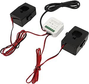 Pyhodi Smart Home Energy Monitor, WiFi Smart Energy Meter Single Phase Power Monitor Switch, Real Time Electricity Monitor Meter Solar Net Metering 2 300A CT Clamp Current Transformer