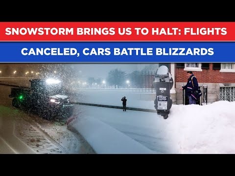 Severe Winter Snowstorm Brings US To Halt: 1000s of Flights Canceled, Cars Battle Blizzards On Roads
