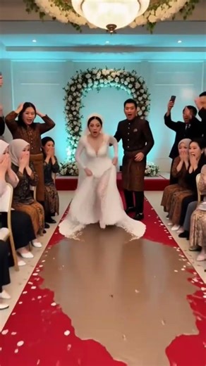 The supposedly perfect day turns chaotic when the wedding dress fails to hold up from the back..