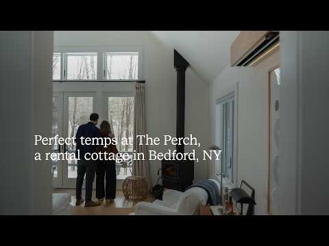 Perfect temps at The Perch, a rental cottage in Bedford, NY
