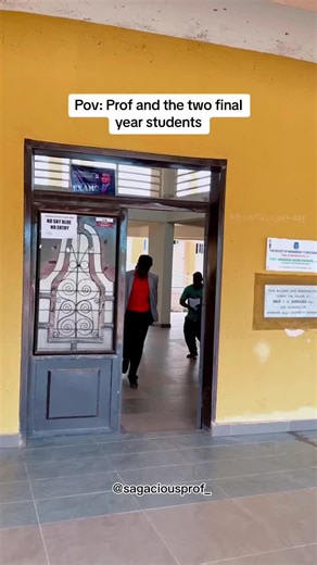 Professor and Final Year Students Interaction