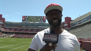 9.5K views · 96 reactions | Lot of former Razorbacks in attendance at the spring game earlier today... We had the chance to catch up with former all-American and two time super bowl champ Tony Ugoh earlier today! #WPS Check out more from Tony and Cam Little below! https://www.nwahomepage.com/sports/pig-trail-nation/catching-up-with-tony-ugoh-and-cam-little/ | PigTrail Nation | Facebook