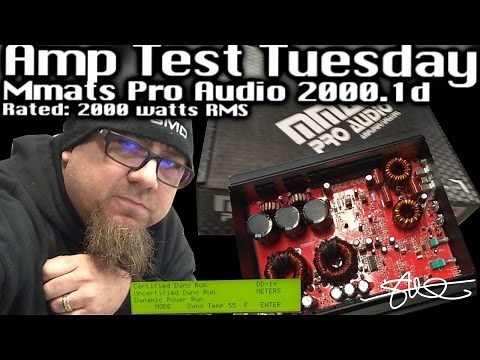 Amp Test Tuesday - MMATS Pro Audio 2000.1D - 2000 Watts RMS SMD AD-1 Amp Dyno