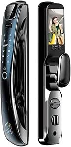 Smart D27 FaceModern Biometric Smart Lock, Dark Gray, for Residential Security and Access Control