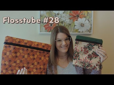 Flosstube #28: January Wrap-Up & February Plans, Plus I Made Project Bags!