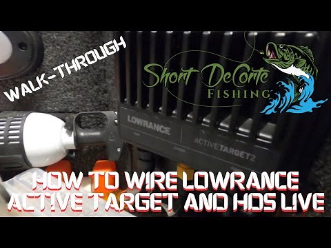 How to properly wire Lowrance Active Target Black Box and HDS Live