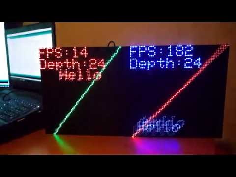 SPI vs I2S Led Matrix driving with ESP32