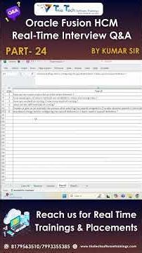 Part 24: Oracle Fusion HCM Interview Mastery – Answer Any Question with Confidence