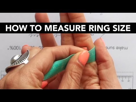 How to Measure your Ring Size