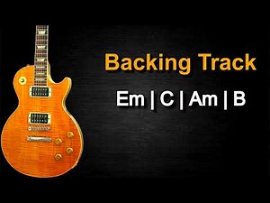 Hard Rock Fast Guitar Backing Track in E minor | 140 BPM |