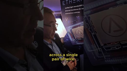 This Is Not Your Typical Ethernet Cable! Slimmer but Still Carries 10Gb Data #Ethernovia #CES26 | Ethernovia