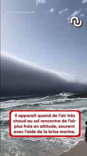 Un nuage rouleau de 150 KM sur les plages du Portugal ! #shorts