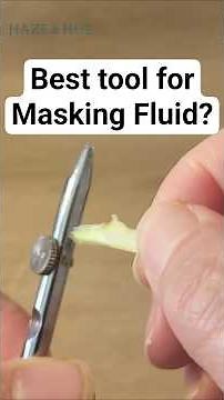 Why I Use a Ruling Pen for Masking Fluid #maskingfluid #watercolortechniques #watercolorpainting