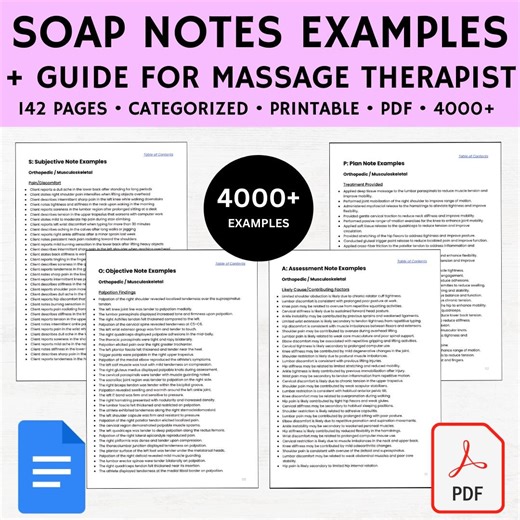 Massage Therapy SOAP Notes PDF, Soap Notes Massage Examples, Massage Therapist Soap Note, LMT Massage Therapy, Lmt Therapist, Lmt Massage - Etsy Australia
