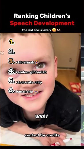 Ranking The Top 6 Children’s Speech Development Moments Ever