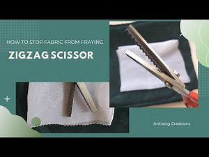 How to stop your fabric from fraying without an overlocker || Zig Zag scissor || Pinking shears