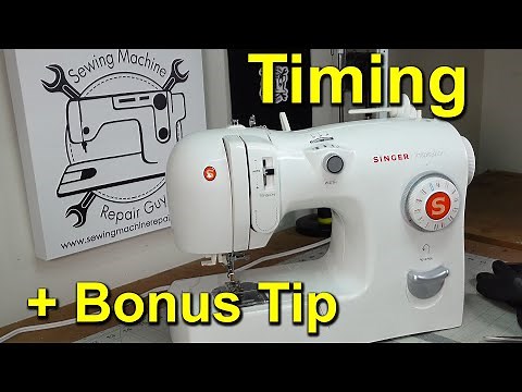 Singer Inspiration Timing Adjustment Plus **BONUS** Fabric Picking Fix!