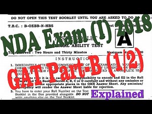 NDA Exam (I) 2018_GAT (1) || nda previous year question paper, nda pyq ||Explained|| #nda #cds #upsc
