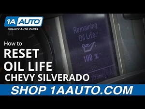 How to Reset Oil Life 14-19 Chevy Silverado