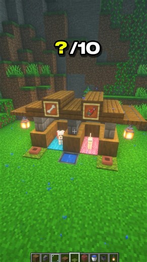 How to Make a Pet Double House in Minecraft – Animal Shelter | CupSapling #minecraft #shorts #pets