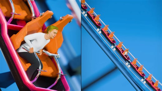 Simulation shows shocking reality of what would happen if you rode a rollercoaster without a harness
