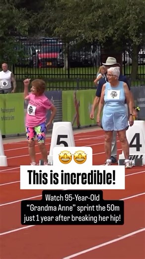 IMGA - SPORT FOR LIFE on Instagram: "We love this! 🤩 Incredible to see 95-year-old Anne showing us all what’s possible – competing in the 50m dash at the National Senior Games just one year after breaking her hip. 💪✨ Her passion and love for sport prove that age and setbacks are no match for determination. 🫶 A shining inspiration for our entire Masters community. 🌟 🎥: @seniorgames1, @growingbolder #SportForLife #MastersCommunity"
