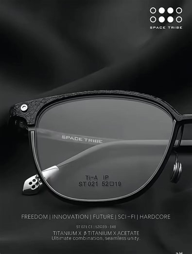 𝐒𝐏𝐀𝐂𝐄 𝐓𝐑𝐈𝐁𝐄 ST021 “THE FORGER” | Titanium Meets Future Style Built with Pure Titanium × β Titanium × Acetate, The Forger delivers bold structure with ultra-slim precision. Its signature Cracked Shadow Gloss Black upper frame is fade-resistant and impossible to ignore — your ultimate visual armor. Forge your future style with SPACE TRIBE. ✨Coming soon, exclusively available at Spark Optics. #SPACETRIBE #TheForger #FutureEyewear #TitaniumFrame #StatementStyle #SparkOptics | Spark Optics