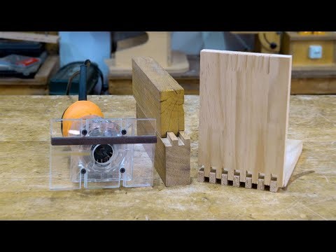 Awesome woodworking tips and tricks DIY router JIG for box joints and wood panel joints