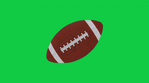 Download American football rotating rotating loop animation on green screen background for free
